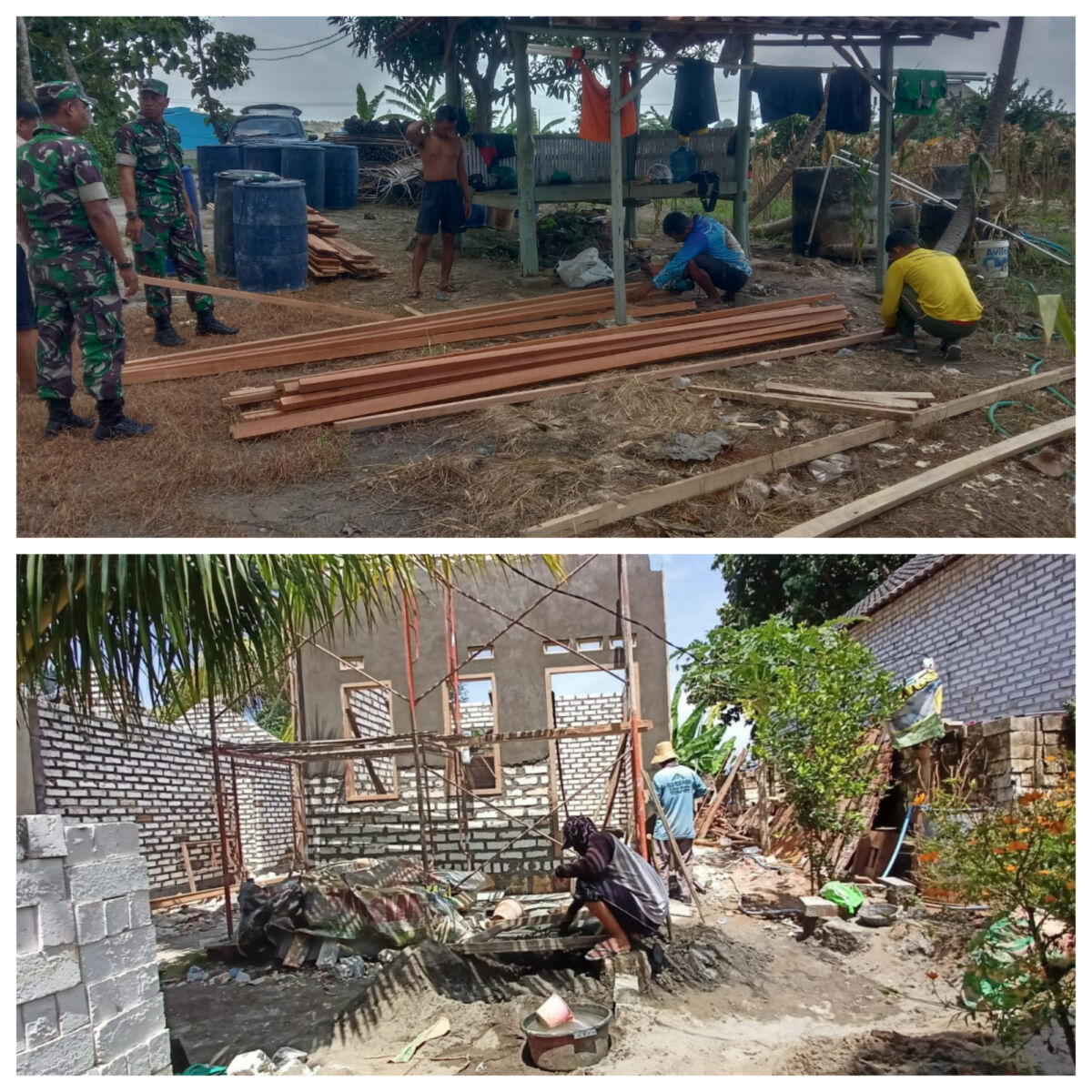 Bahan Pilihan dan Berkualitas Baik Untuk Hasil Maksimal Program TMMD ...